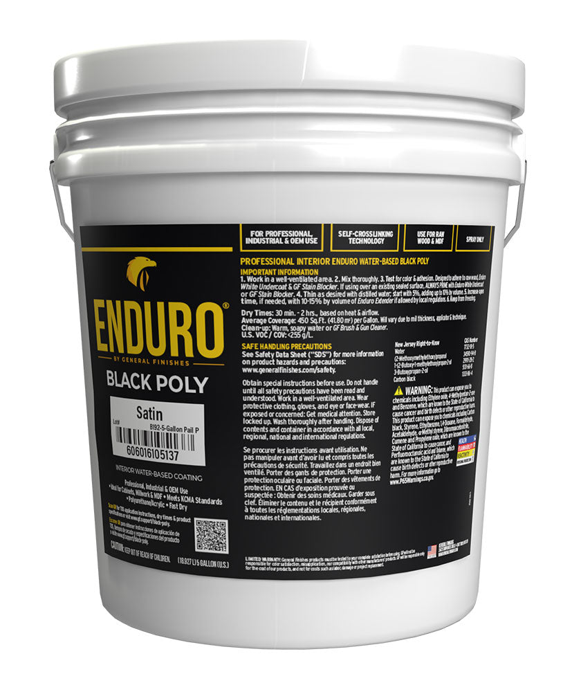 General Finishes Black Poly - Enduro Black Poly, Water Based – Pro ...