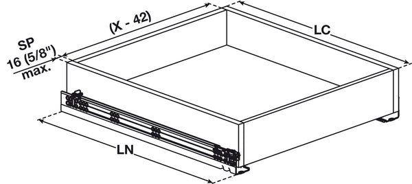 Soft Close Undermount Drawer Slides - FGV Excel - Pro Cabinet Supply