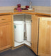 Corner Recycling Bin Center | Hafele Triple Waste Bin - Pro Cabinet Supply
