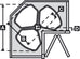Corner Recycling Bin Center | Hafele Triple Waste Bin - Pro Cabinet Supply