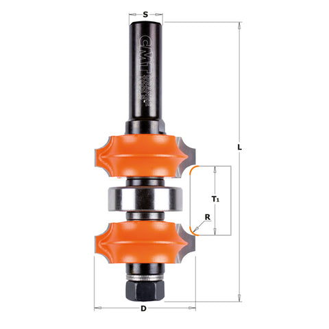 CMT Adjustable Double Roundover Router Bit – Pro Cabinet Supply
